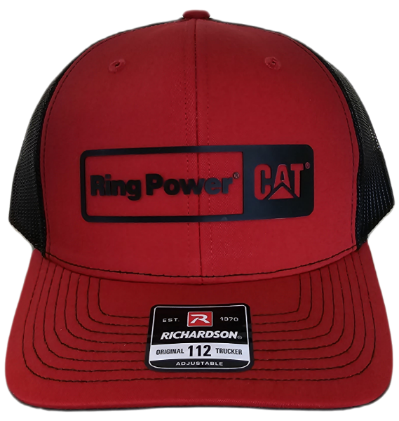 Ring Power CAT Retail Store. Richardson 112 Trucker Red/Black Mesh